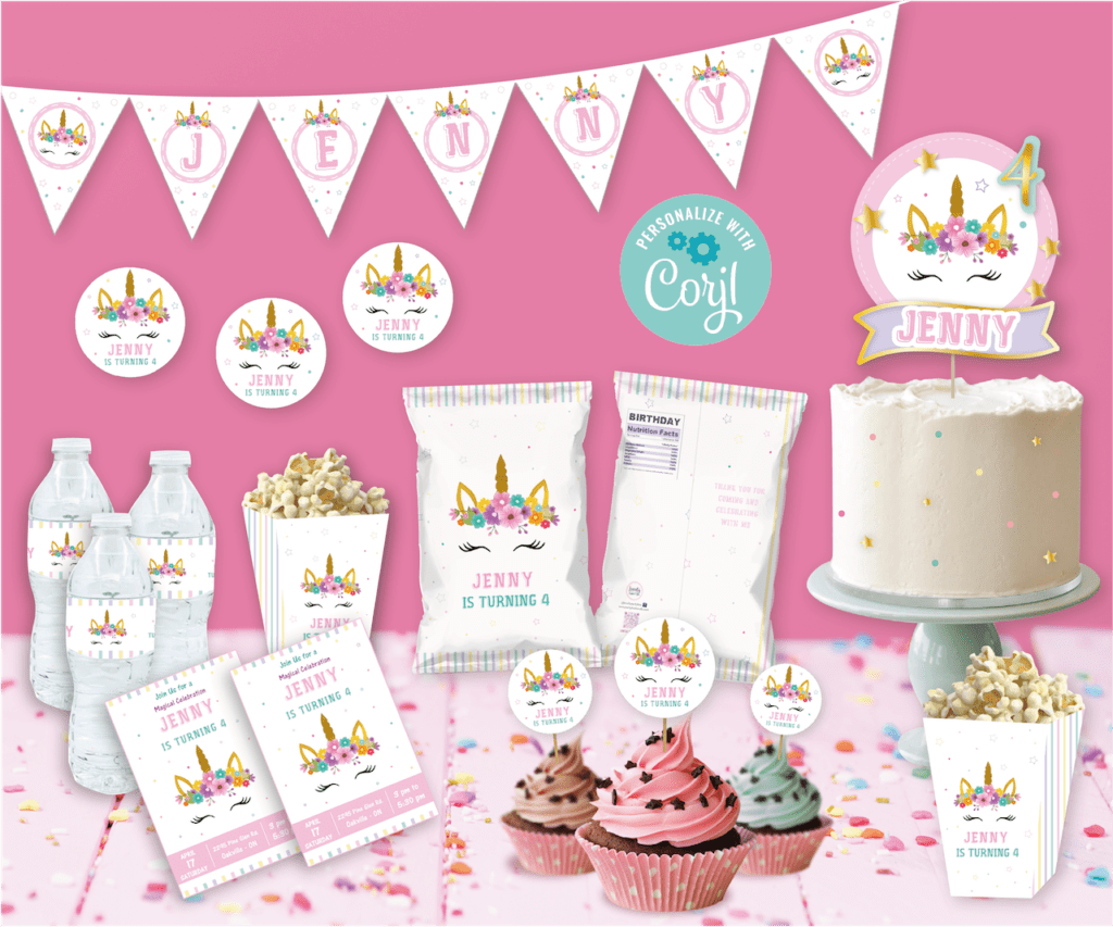 Unicorn Digital Party Box - Lovely Party